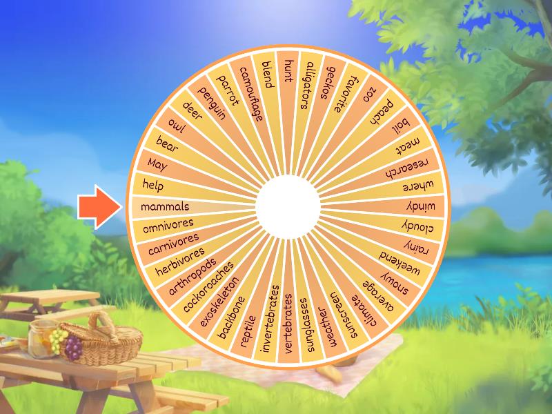 Spelling bee 3rd grade - Random wheel