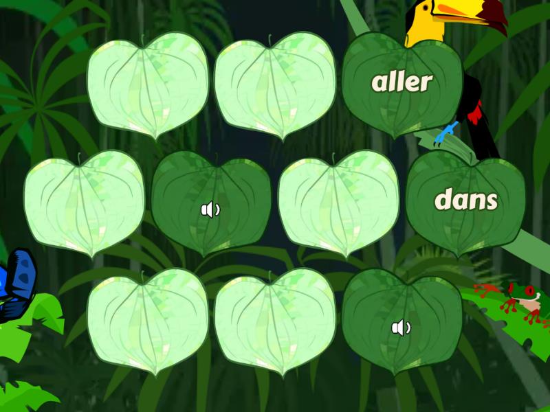 Les mots à haute fréquence (série 1) jeu 5 - Des paires