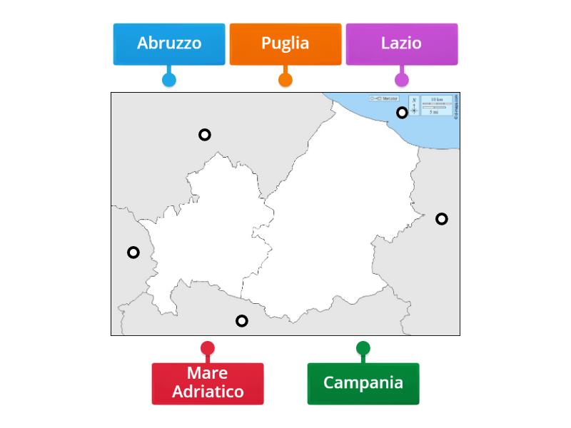 Confini Molise - Labelled diagram