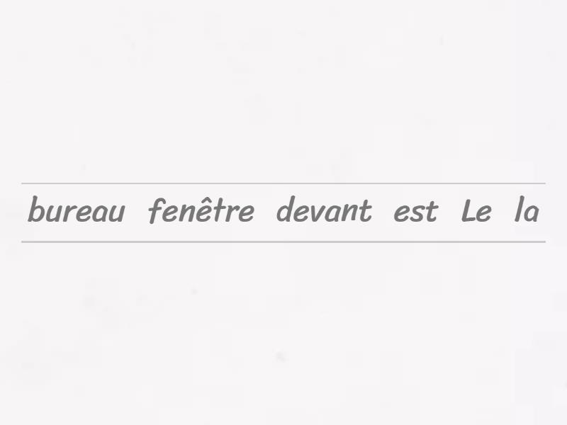 LA MAISON et les prépositions 4t - Desfés l'embolic