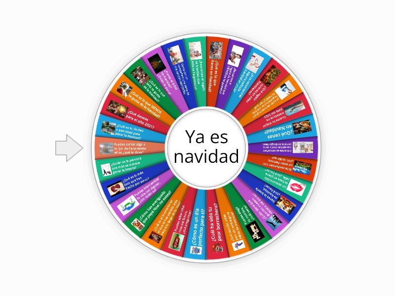 Ruleta de preguntas (navideñas) - Rueda aleatoria