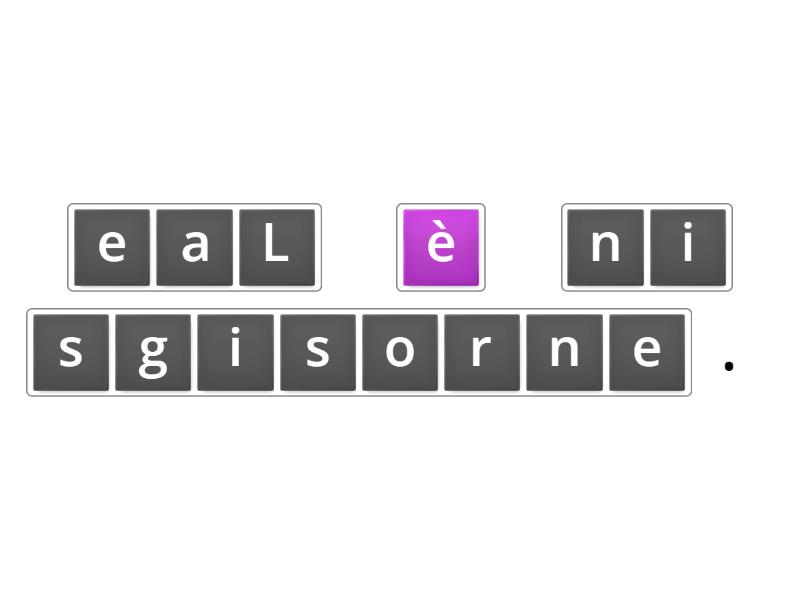 Frasi- gli ambienti della casa - Anagrama