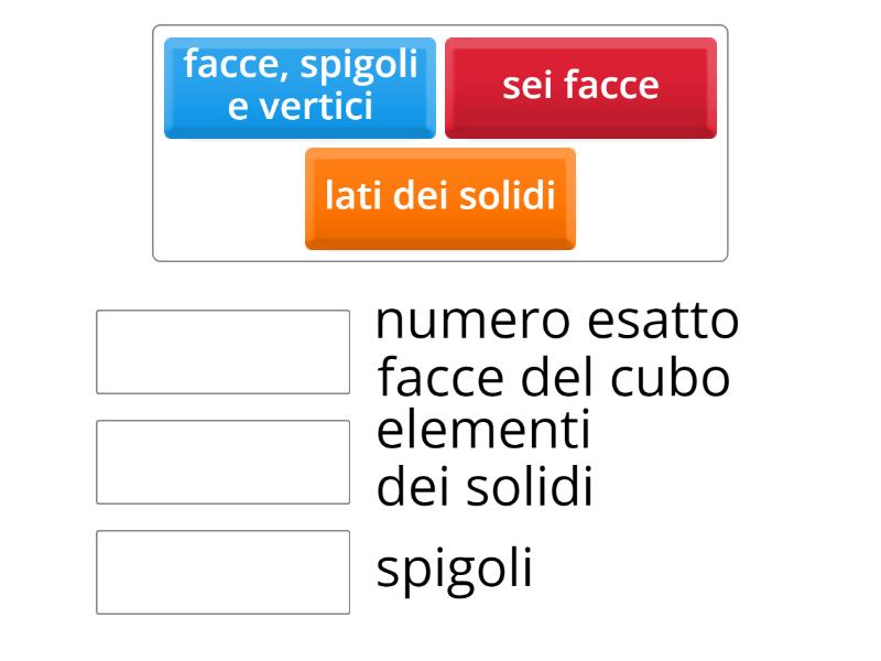 Le figure geometriche solide - Match up