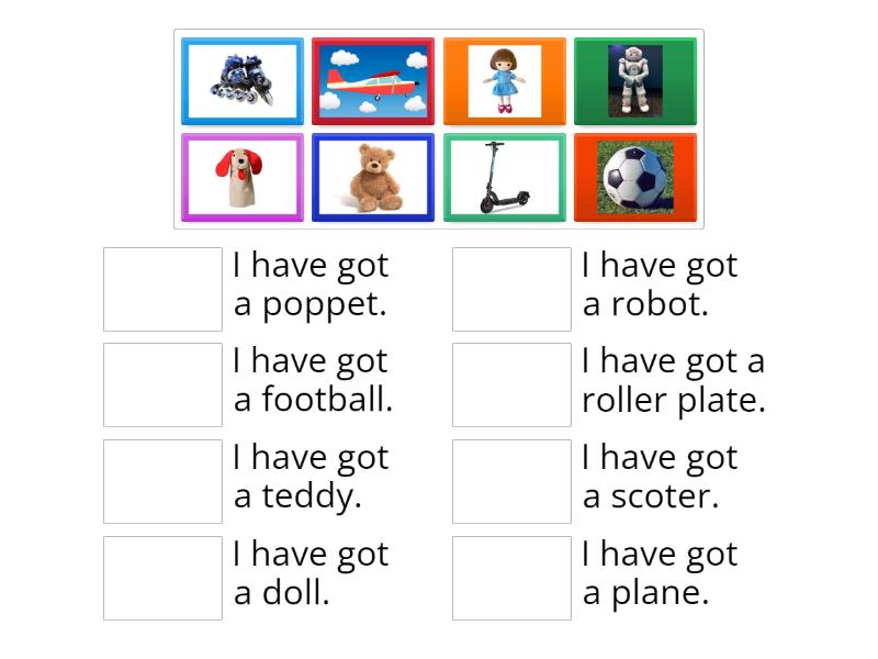 I have got (toys) - Match up