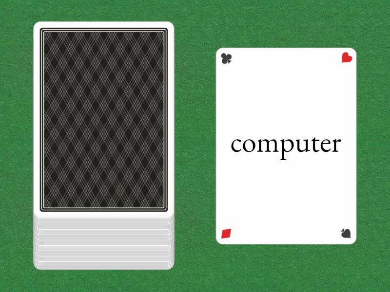 Easy Pictionary Words - Speaking cards