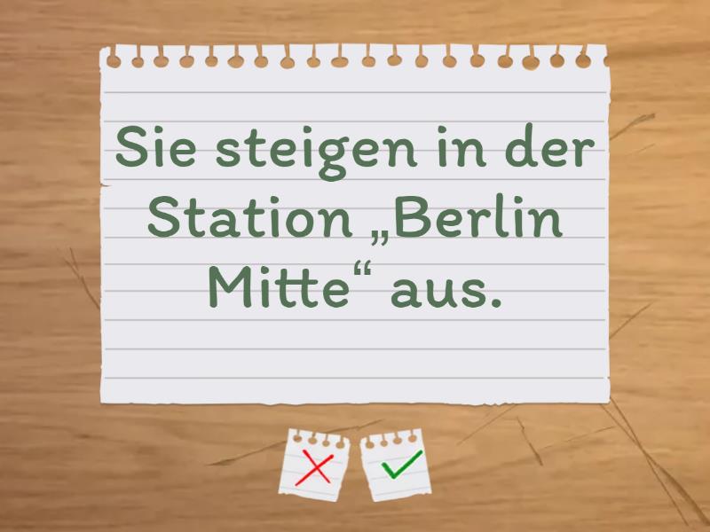 A1.2 Lektion 1 Modul B: Sätze im Perfekt bauen - Flash cards