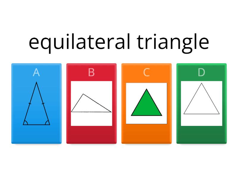 Triangles (Equilateral, Isosceles and Scalene) - Quiz