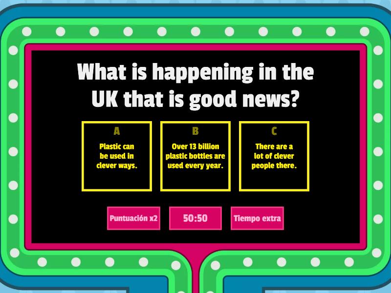 KET reading part 3 - Gameshow quiz