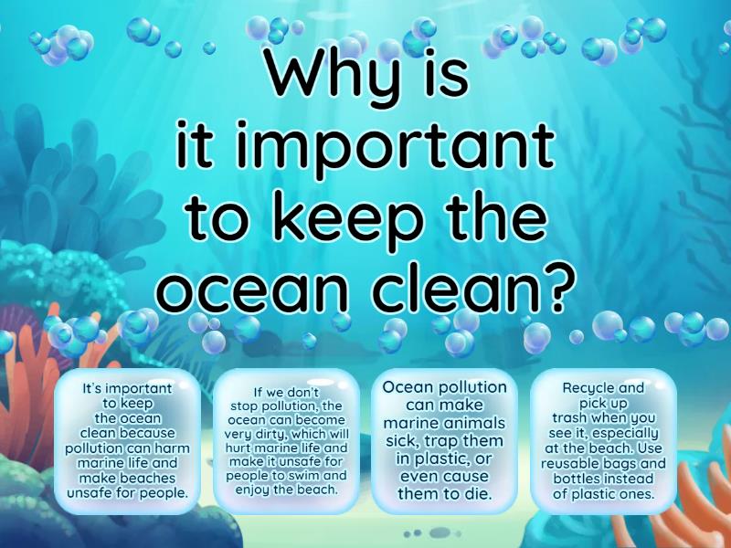 Match questions and answers - Ocean Pollution - Find the match
