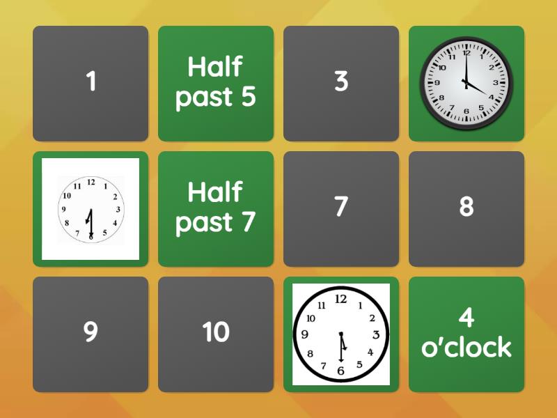 time. - Matching pairs