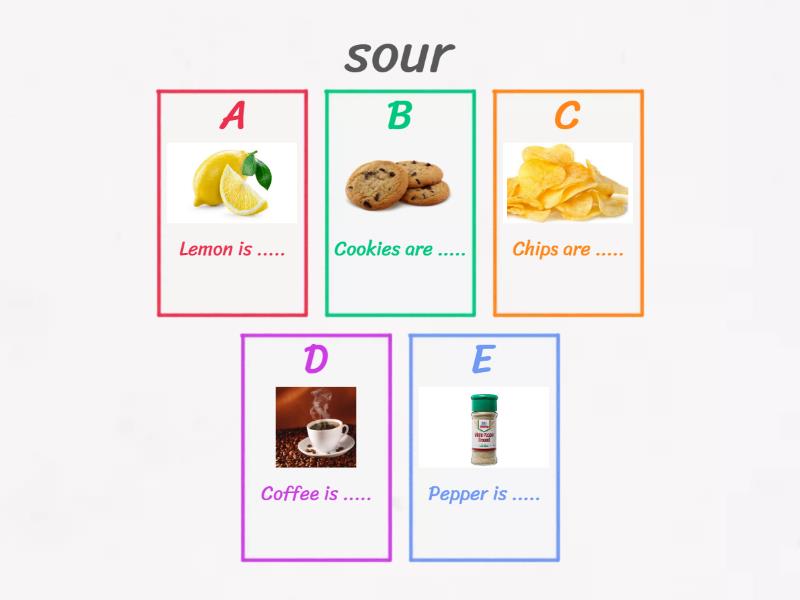 5 Senses- Food taste - Quiz