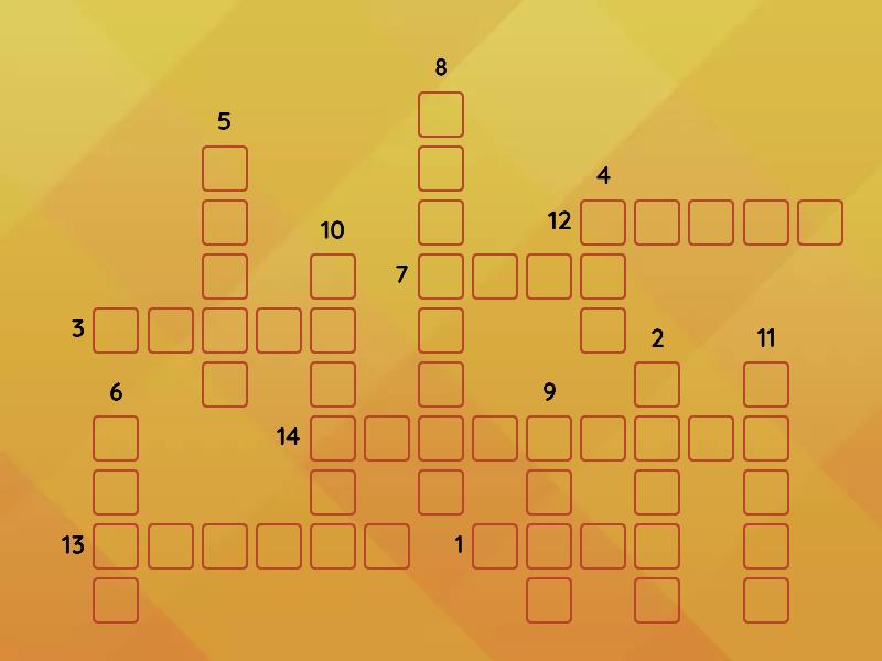 2. Irregular plurals - Crossword