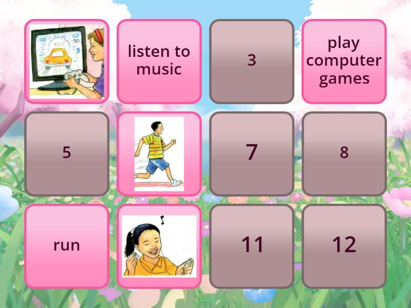 The memory game - Matching pairs