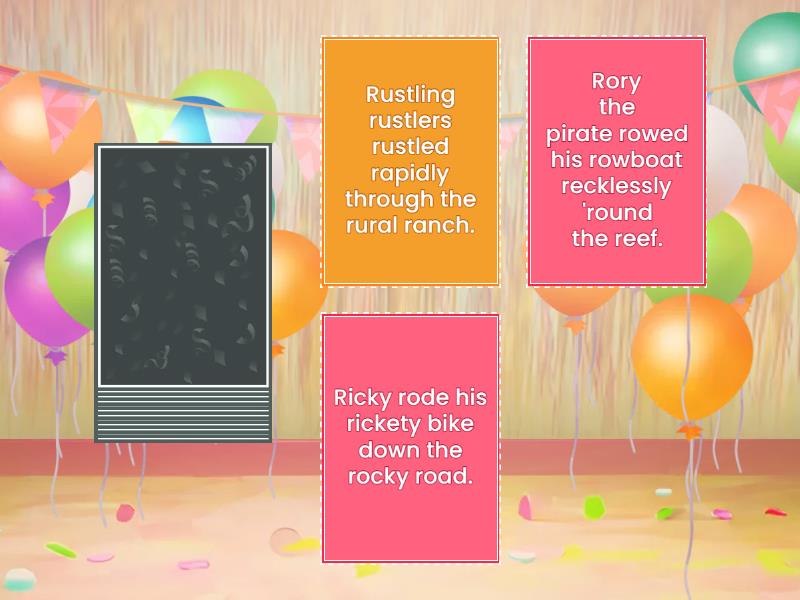 R Tongue Twisters! - Speaking cards