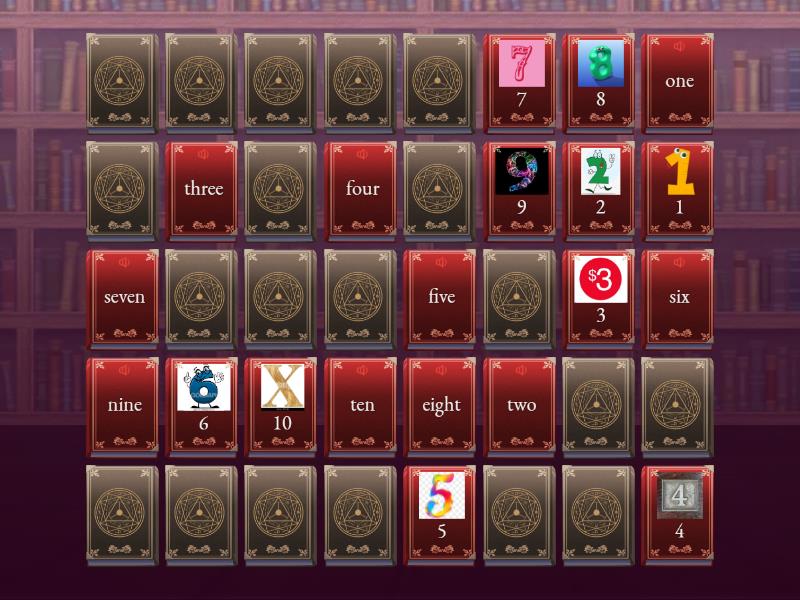 1 , 2, 3... - Matching pairs