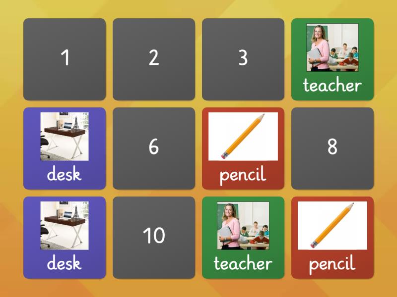 Look Starter Game 1 - Matching pairs