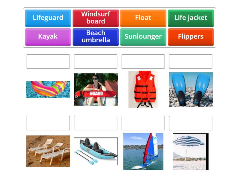 advanced vacation vocab - Match up