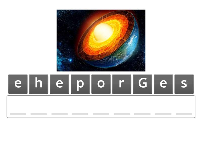 Earth's layers - Anagrama