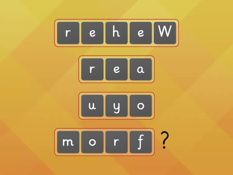 Basic questions: review - Anagrama