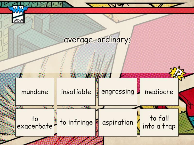 Vocabulary 2 | What is koinophobia? - Find the match
