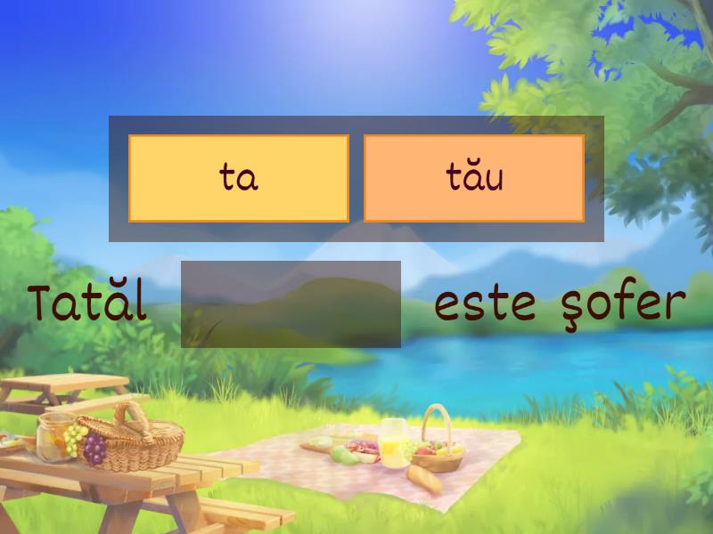 prenumele personal - Complete the sentence