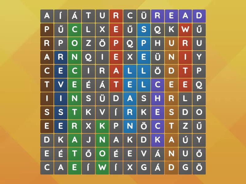 Unit 4 verbs - Wordsearch