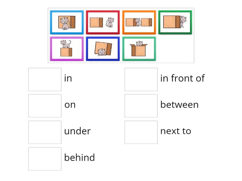 Prepositions (Starters) - Match up