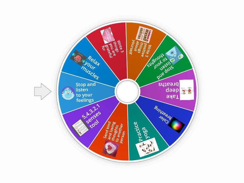 Mindfulness Strategies - Spin the wheel