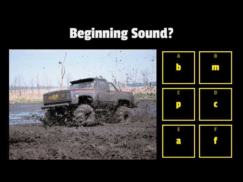 Initial Sounds Assessment with Monster Trucks - Quiz