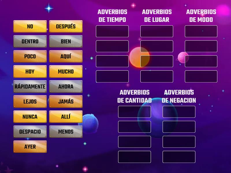 ADVERBIOS - Group sort