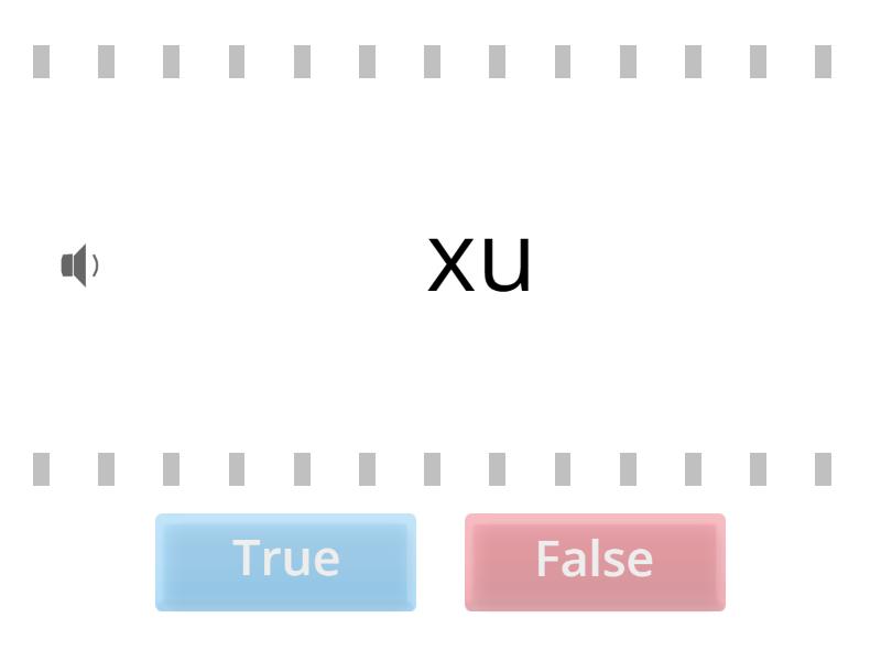 A0_B0_a/i/u - True or false