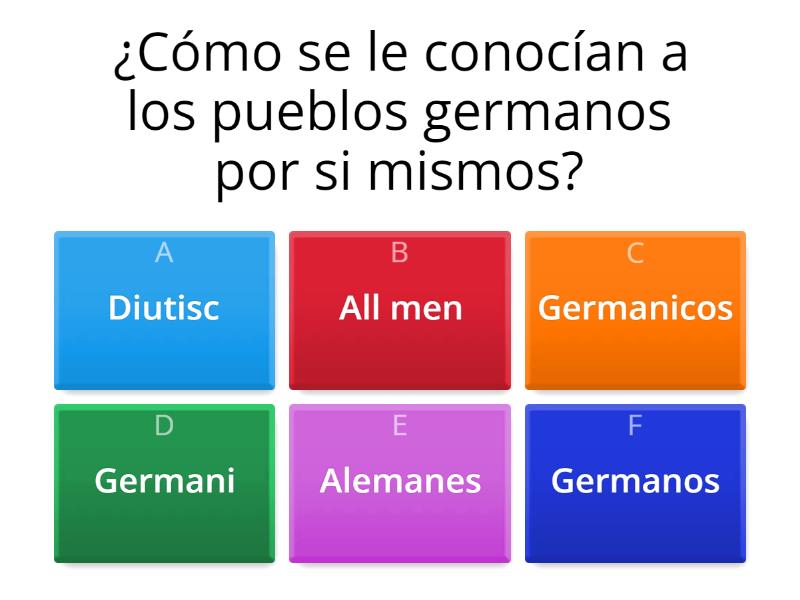 Germanos y Celtas - Quiz