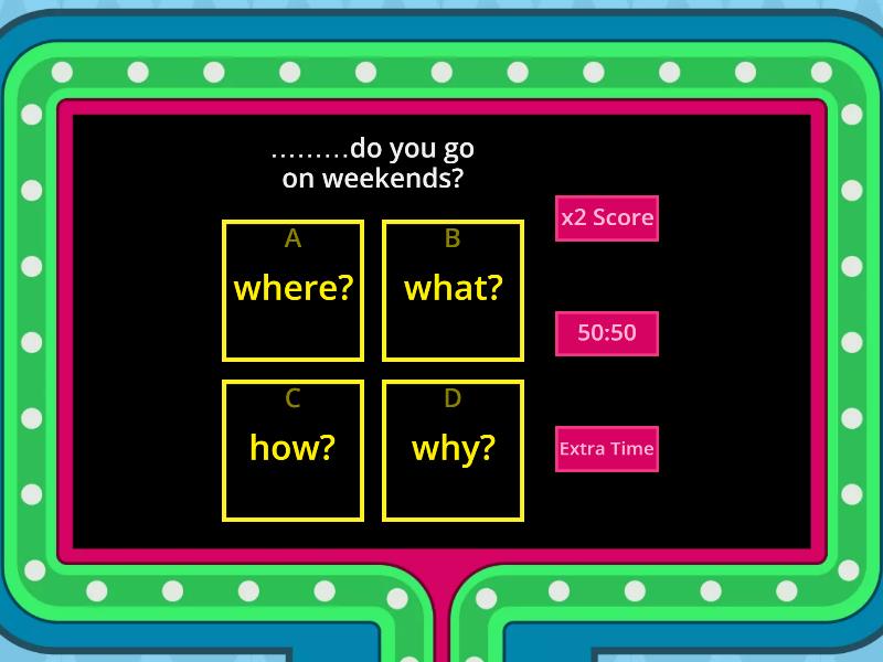 wh question? - Gameshow quiz