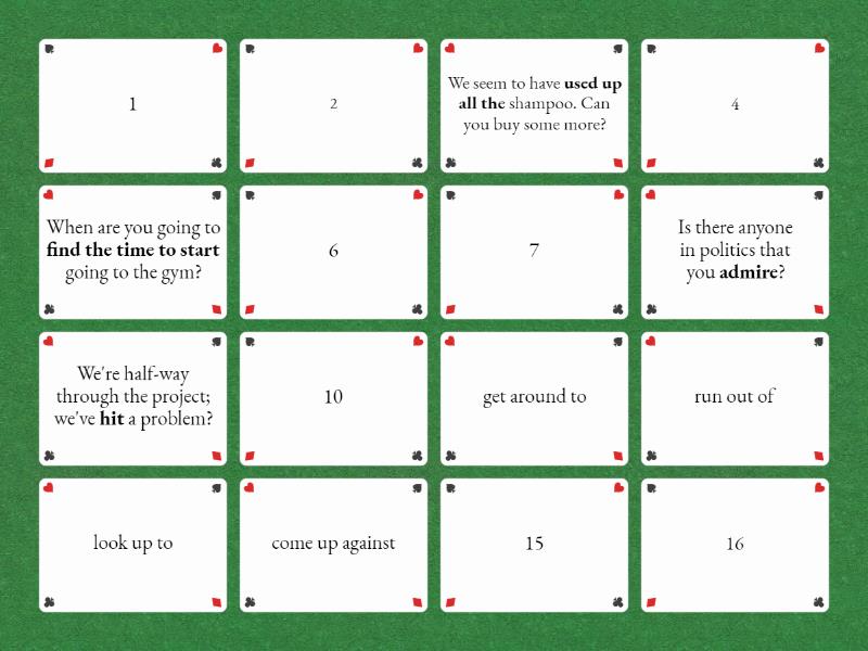 DST Three-part phrasal verbs - Matching pairs