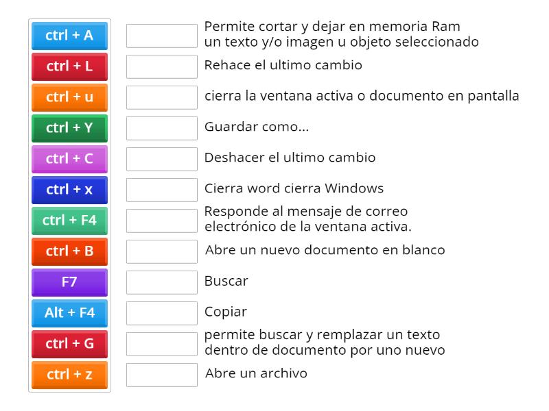Comando de teclas ( teclado) - Match up