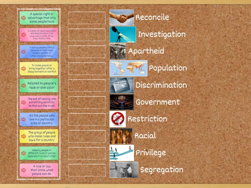 Apartheid - Match up