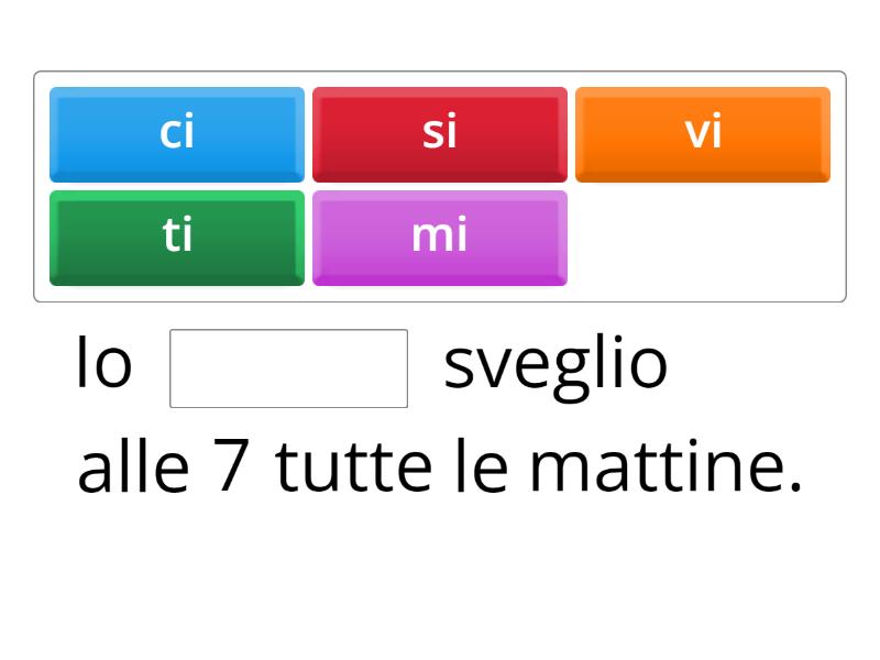 Adult Conversation Improvers 1: Pronomi riflessivi - Complete the sentence