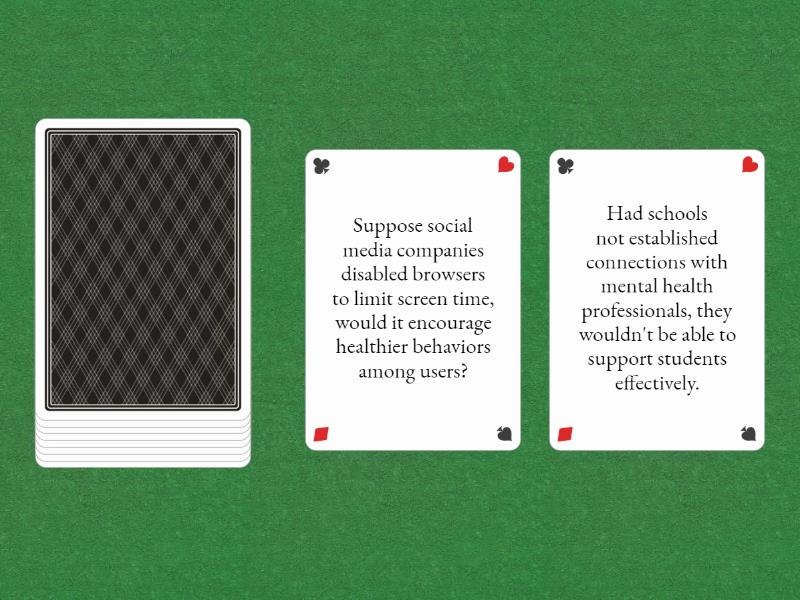 Conditional clauses - alternatives to if - Speaking cards