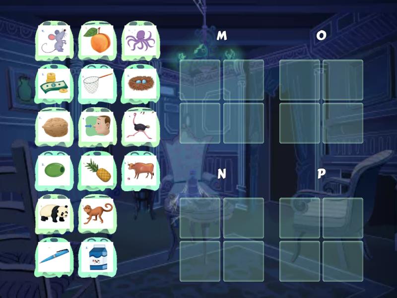 Letters MNOP Sorting - Group sort
