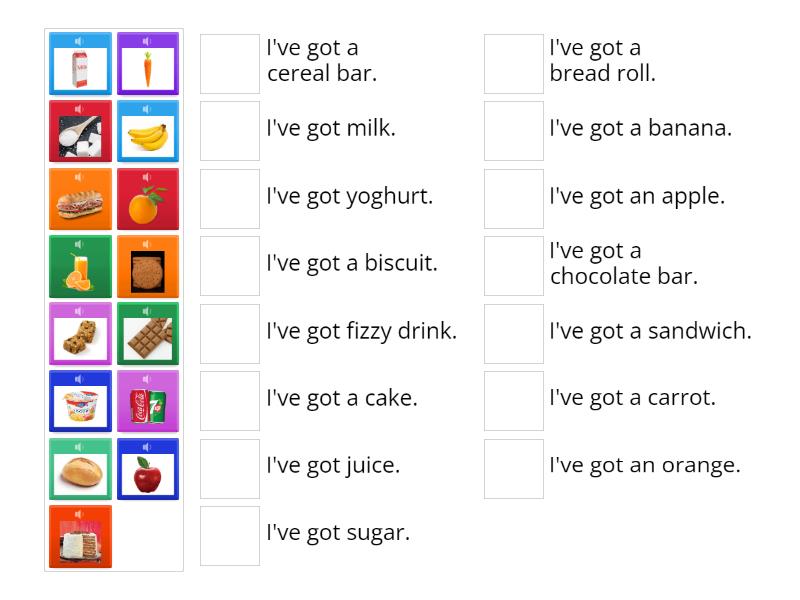 What have you got? - Match up