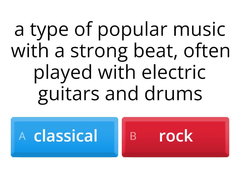 7.1 Types of music - Quiz
