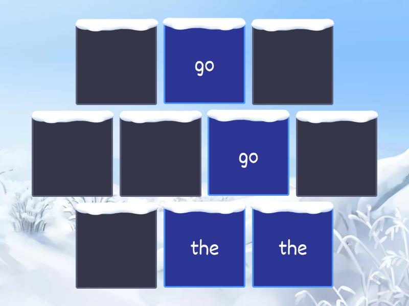 Tricky word snap - Matching pairs