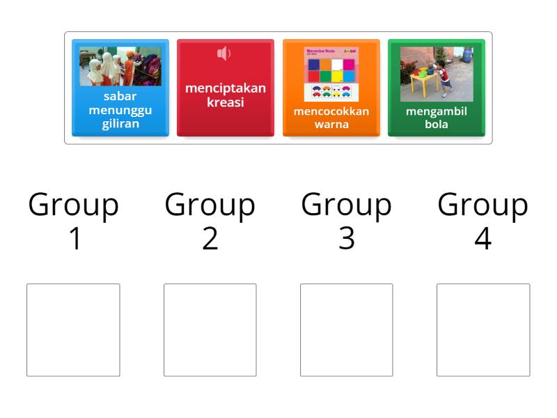 Mengenal warna - Group sort