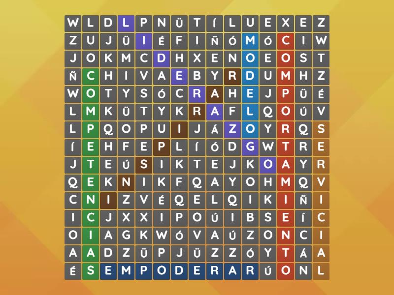 ¡Encuentra las palabras! - Wordsearch