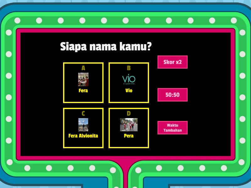 Contoh template buat latihan - Gameshow quiz