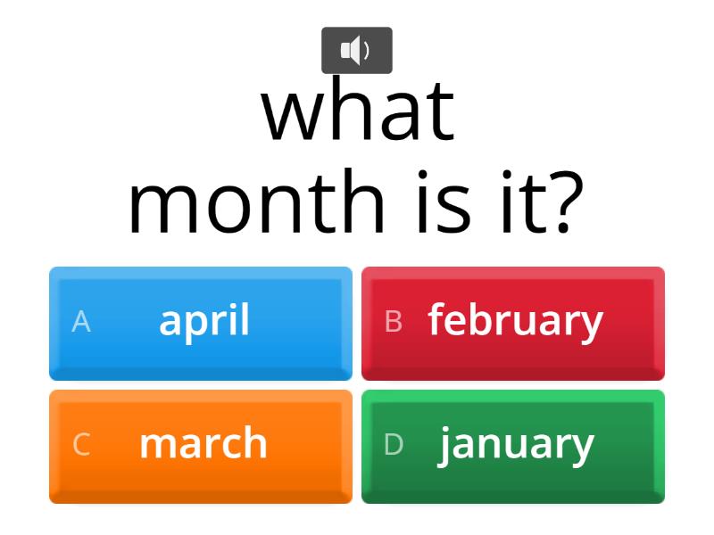 month - Quiz