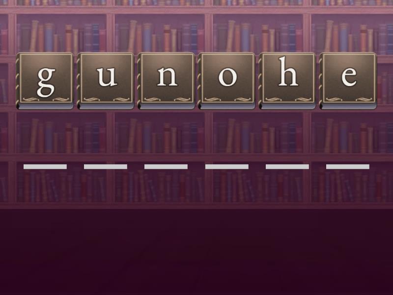 Tricky words - Anagram