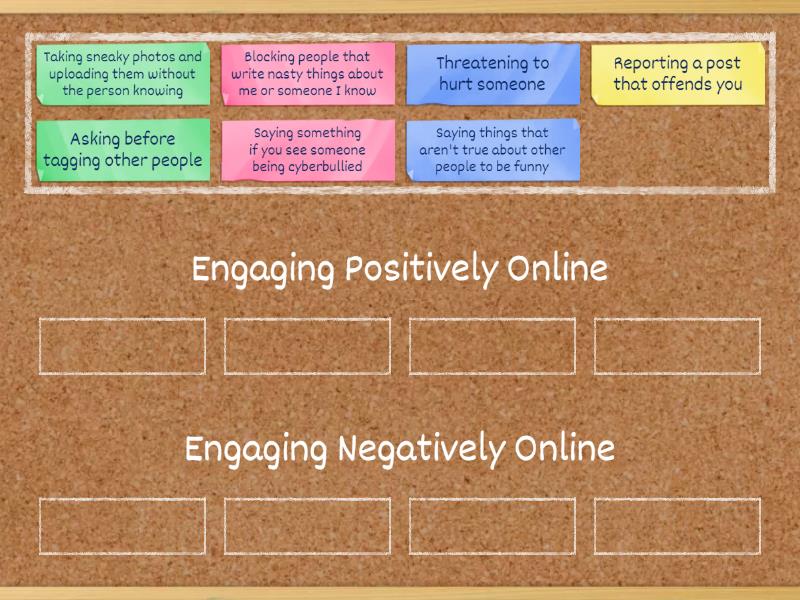 Identifying Positive and Negative Online Behaviours - Group sort