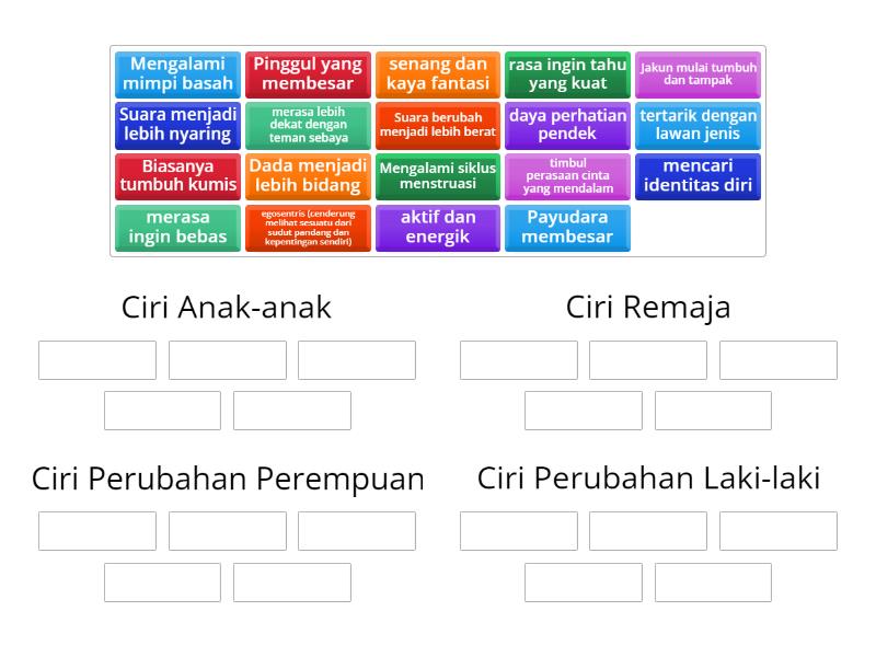 Pembelajaran Tema 6 Subtema 3 - Group sort