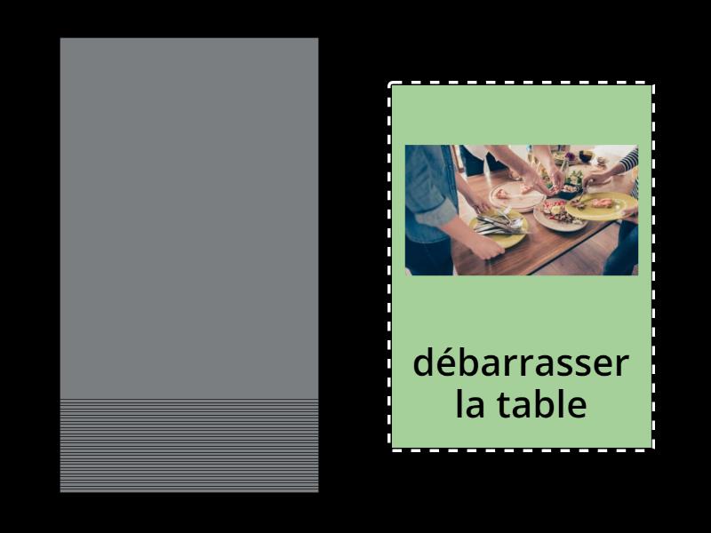 Les tâches ménagères - Speaking cards